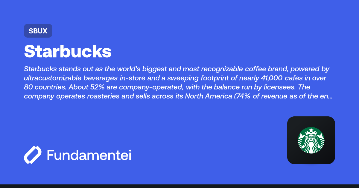 SBUX - Favoritos | Fundamentei