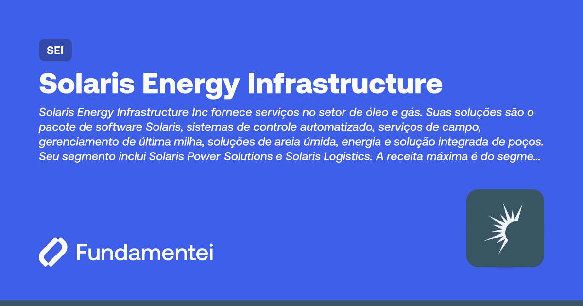 SEI - Solaris Energy | Fundamentei