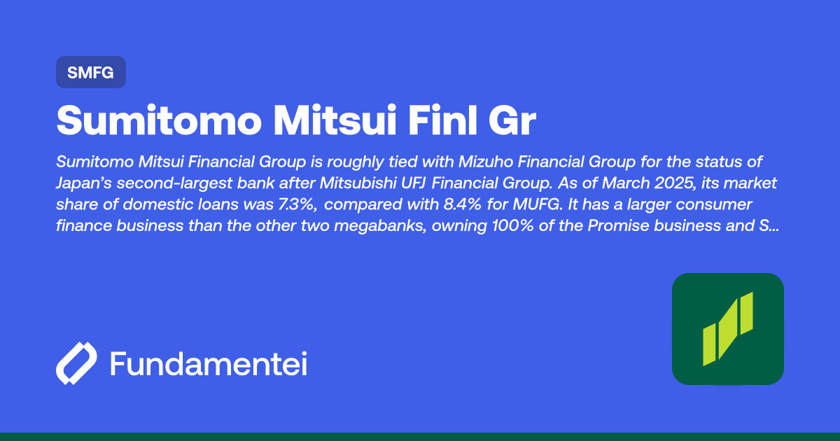 SMFG - Sumitomo Mitsui Finl Gr | Fundamentei