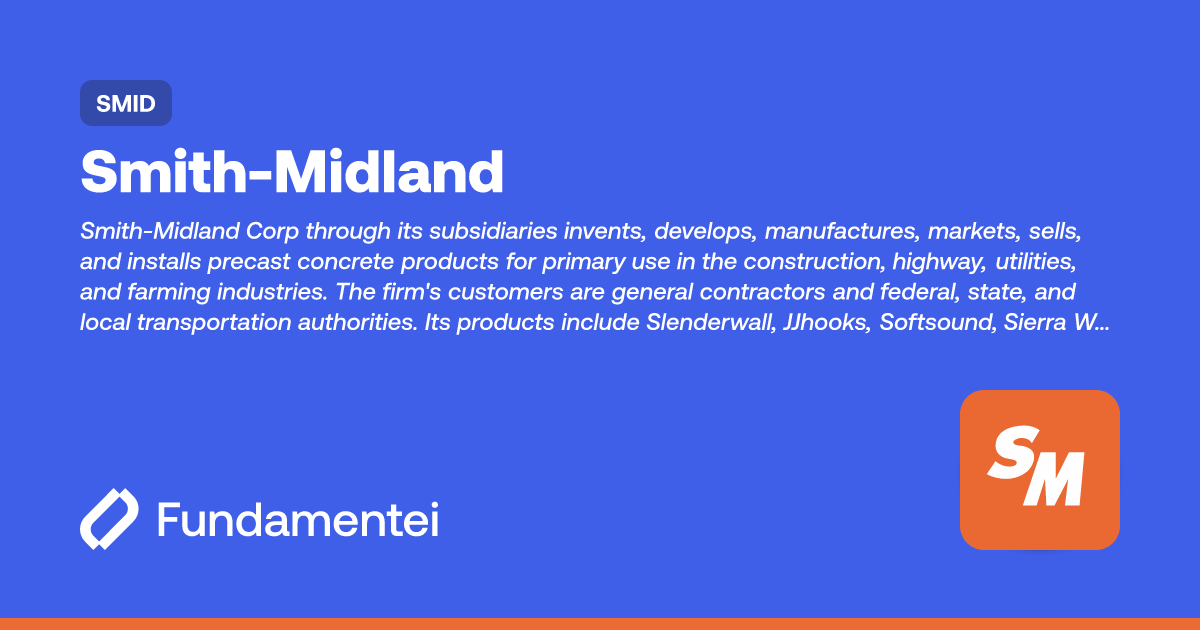 SMID - Smith-Midland | Fundamentei