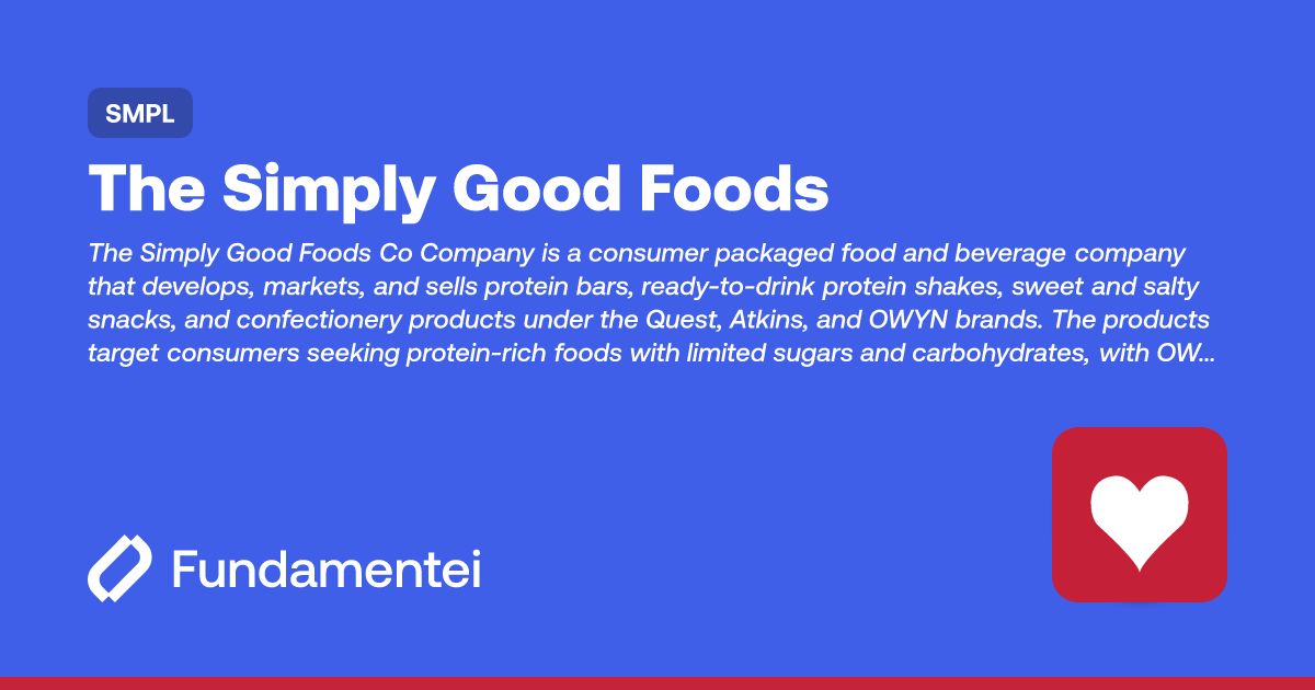 SMPL - Simply Good Foods | Fundamentei