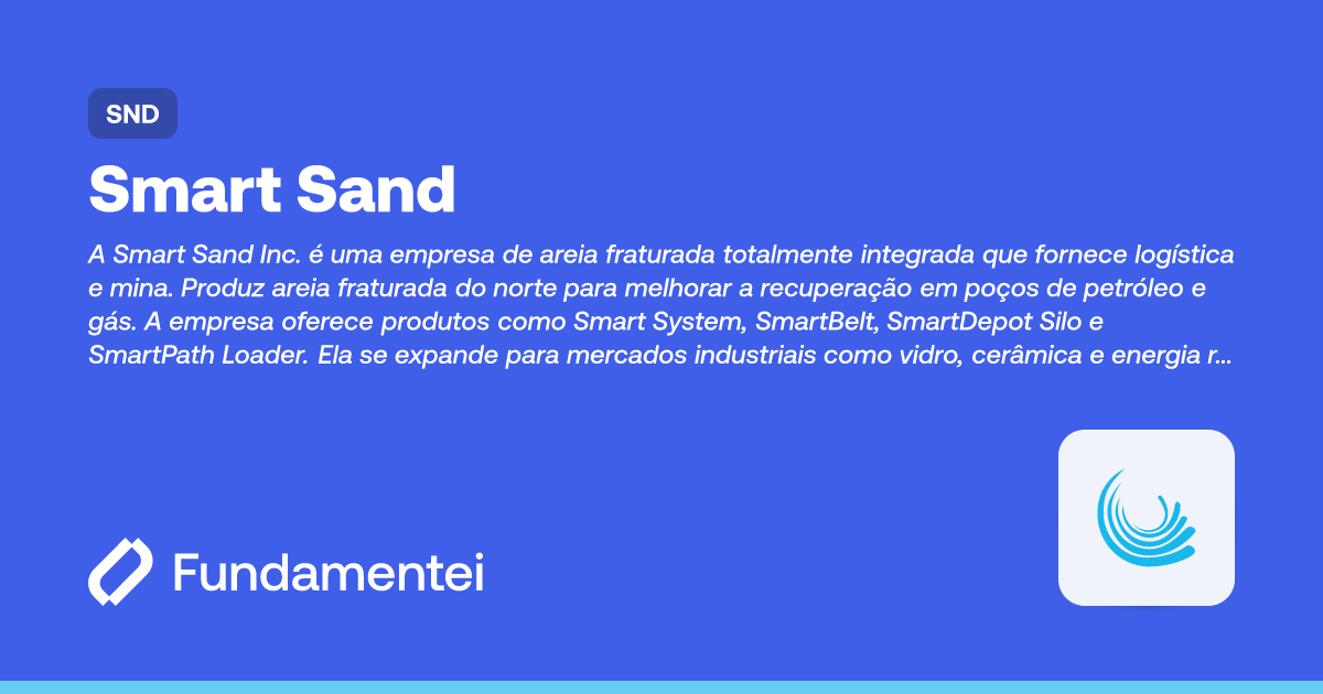 SND - Smart Sand | Fundamentei