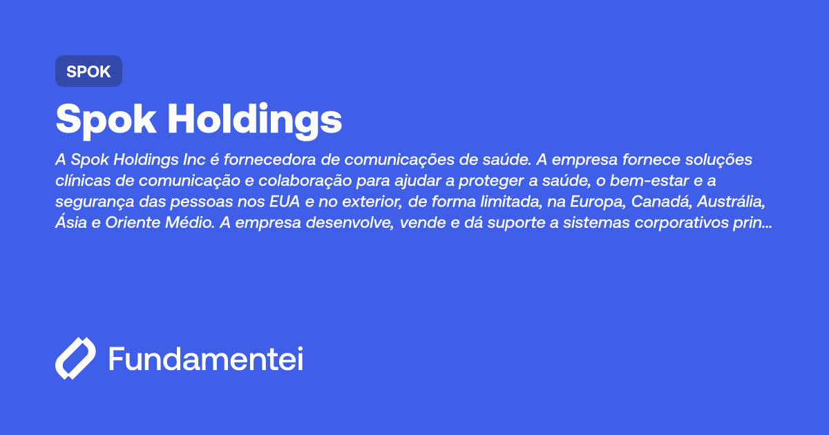 SPOK - Spok Holdings | Fundamentei