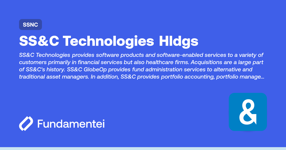 SSNC - SS&C Techs Hldgs | Fundamentei