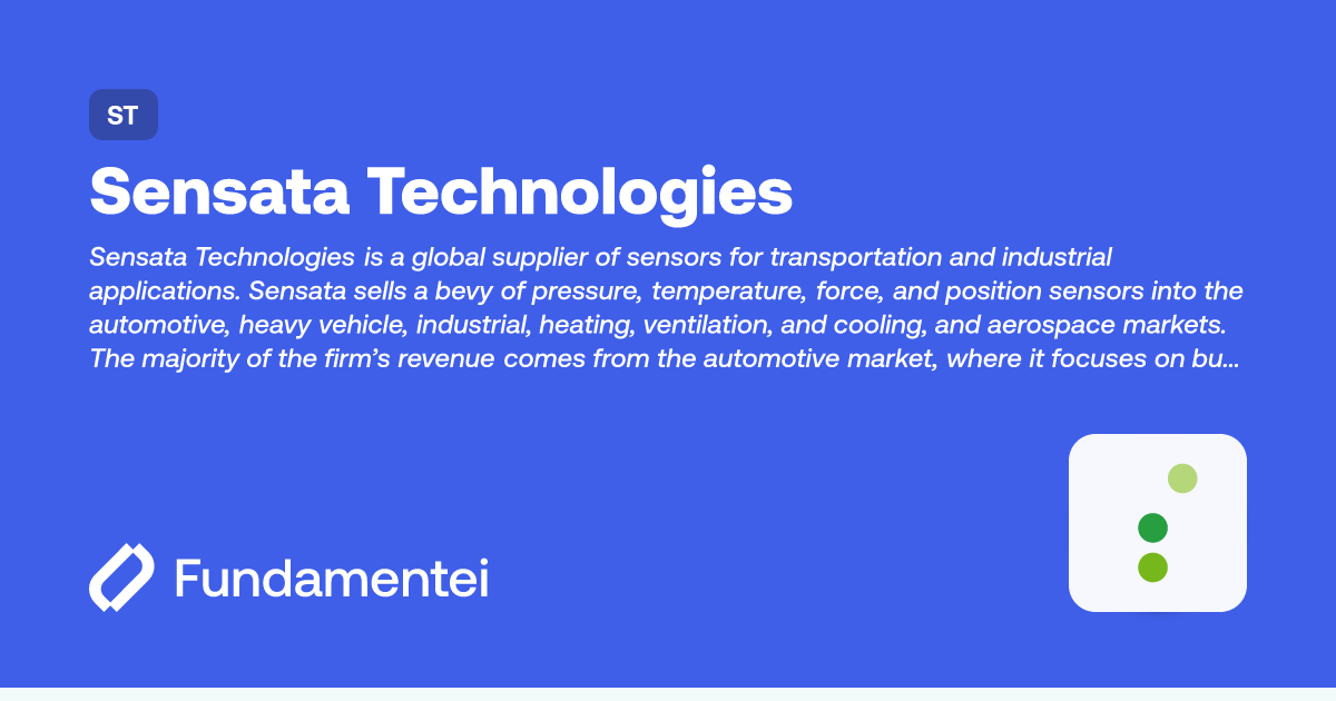 ST - Sensata Technologies | Fundamentei