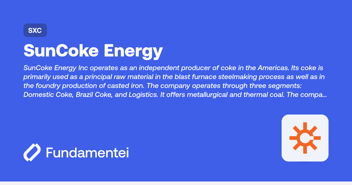 SXC - SunCoke Energy | Price | Fundamentei