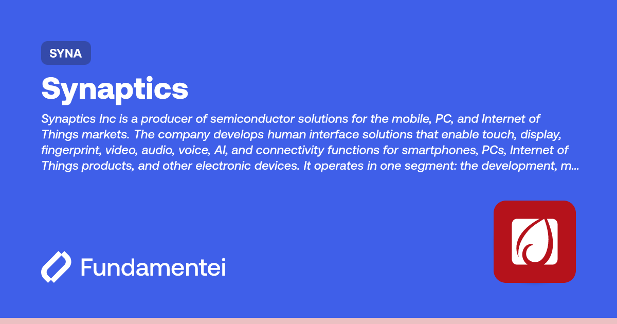 SYNA - Synaptics | Fundamentei