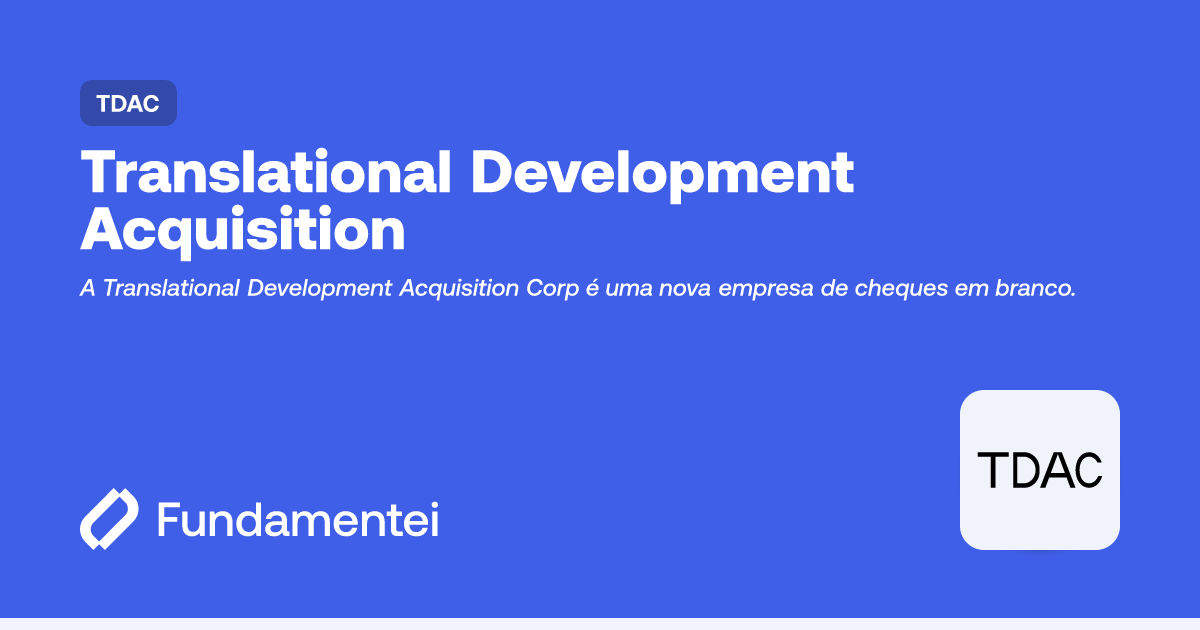 TDAC - Translational Development | Cotação | Fundamentei