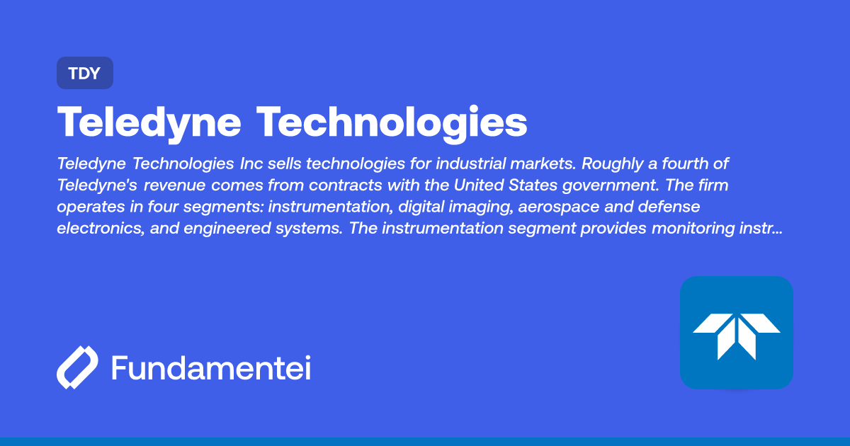 Tdy Teledyne Technologies Kpis Fundamentei