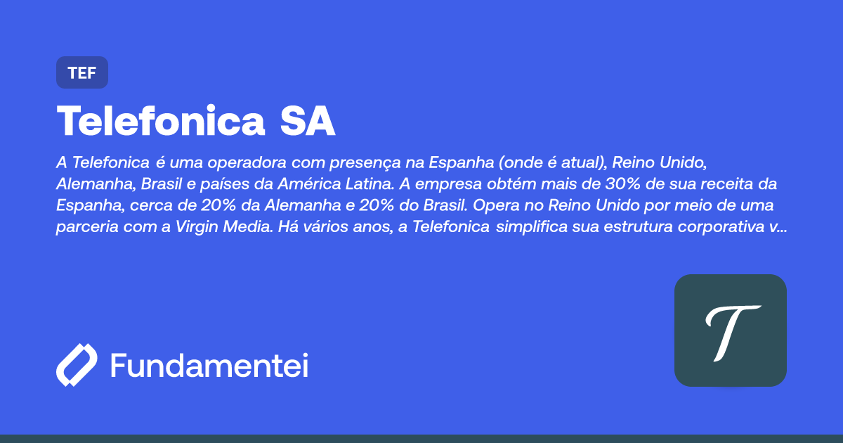 TEF - Telefonica | KPIs | Fundamentei