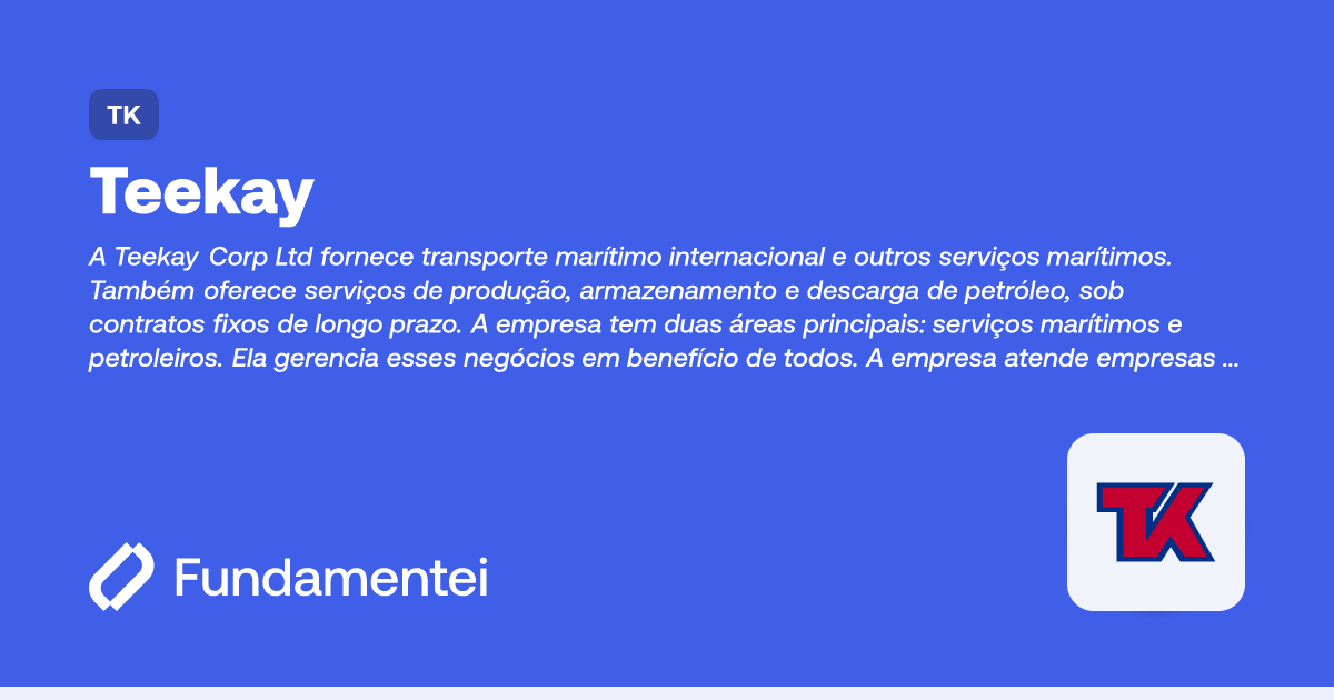 TK - Teekay | Fundamentei
