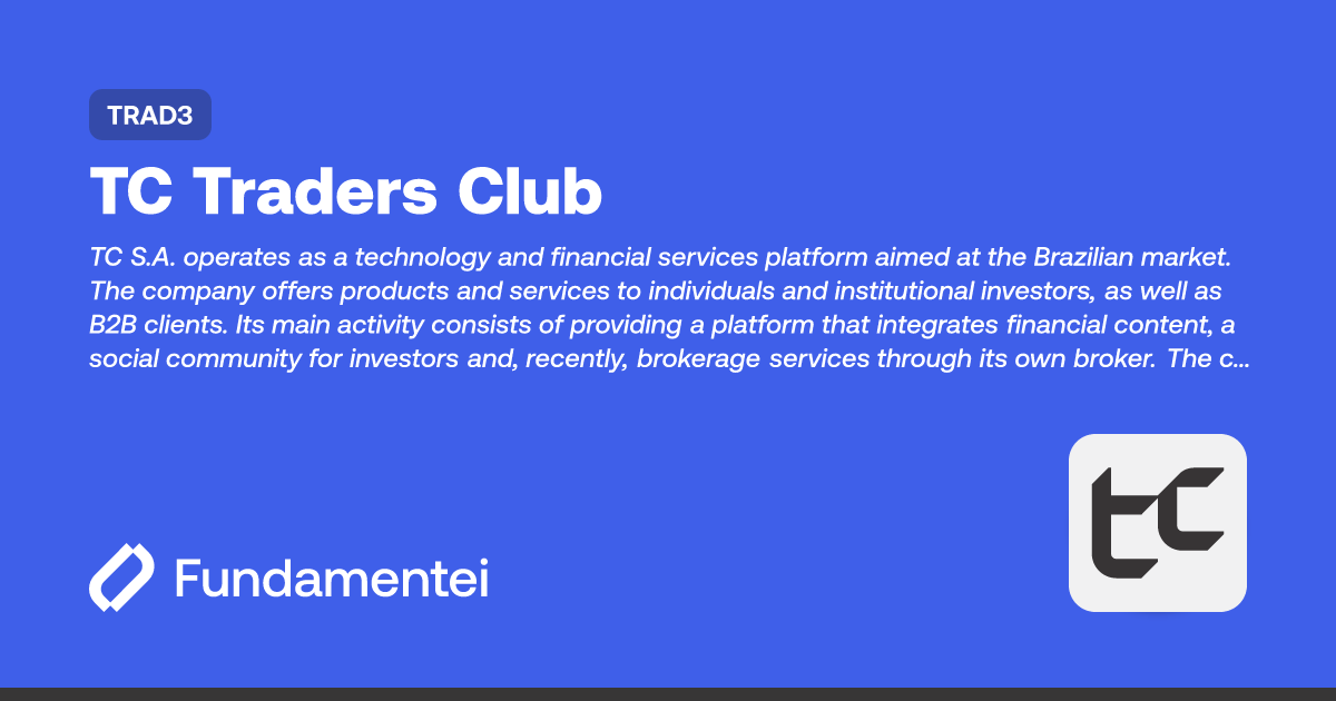 TRAD3 - TC Traders Club | Fundamentei