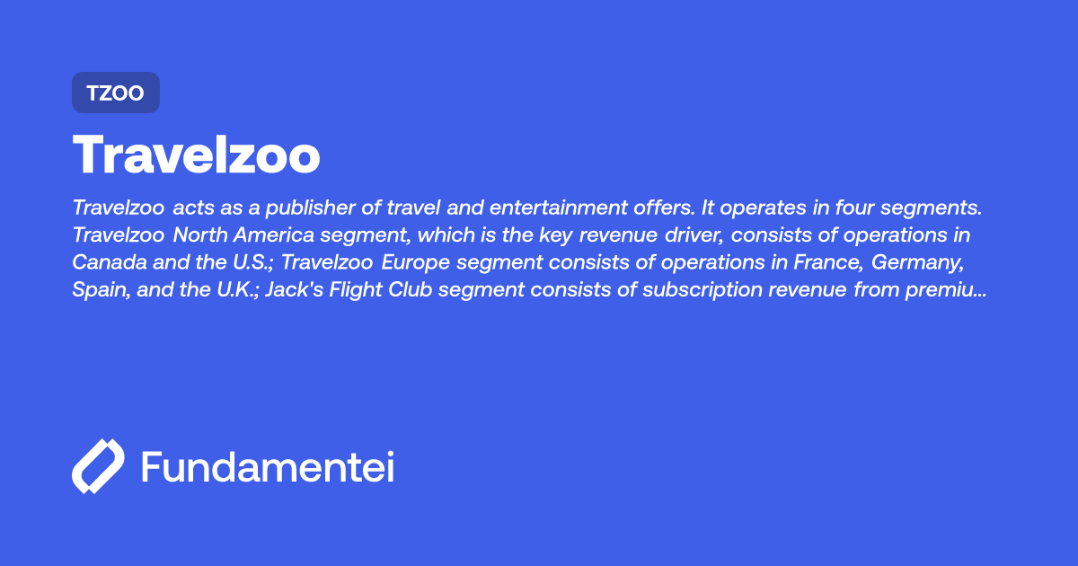 TZOO - Travelzoo | Fundamentei