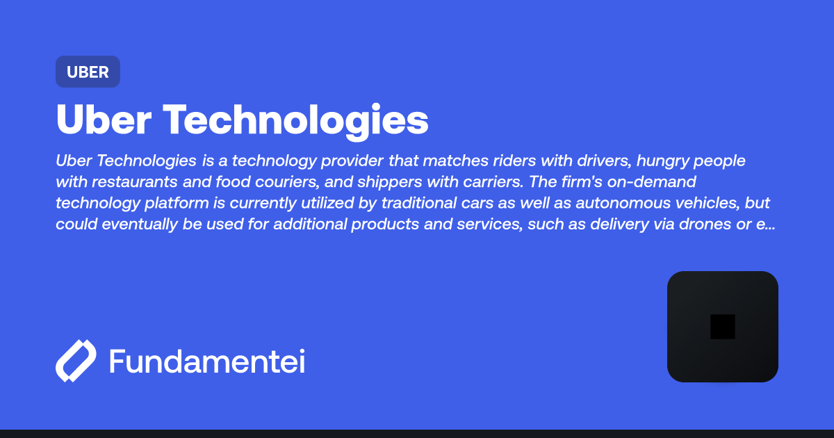 UBER - Uber Technologies | Financials | Fundamentei