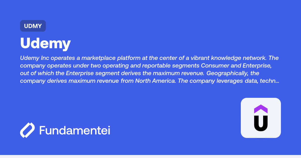 UDMY - Valuation | Fundamentei