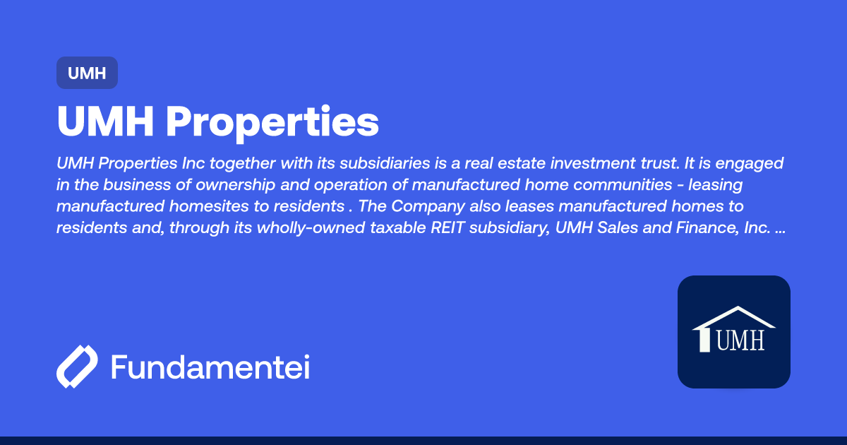 UMH - UMH Properties | Fundamentei