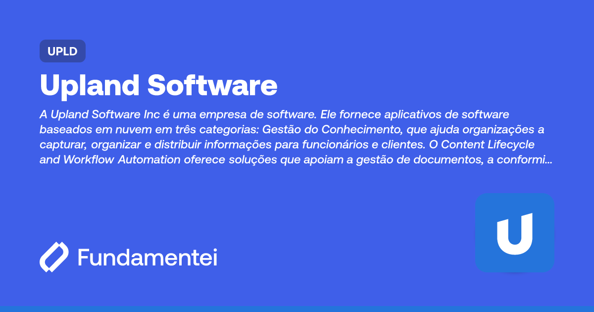 UPLD - Upland Software | Balanços | Fundamentei