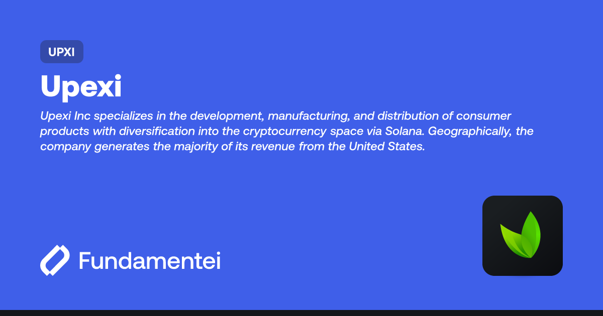 UPXI - Upexi | Fundamentei