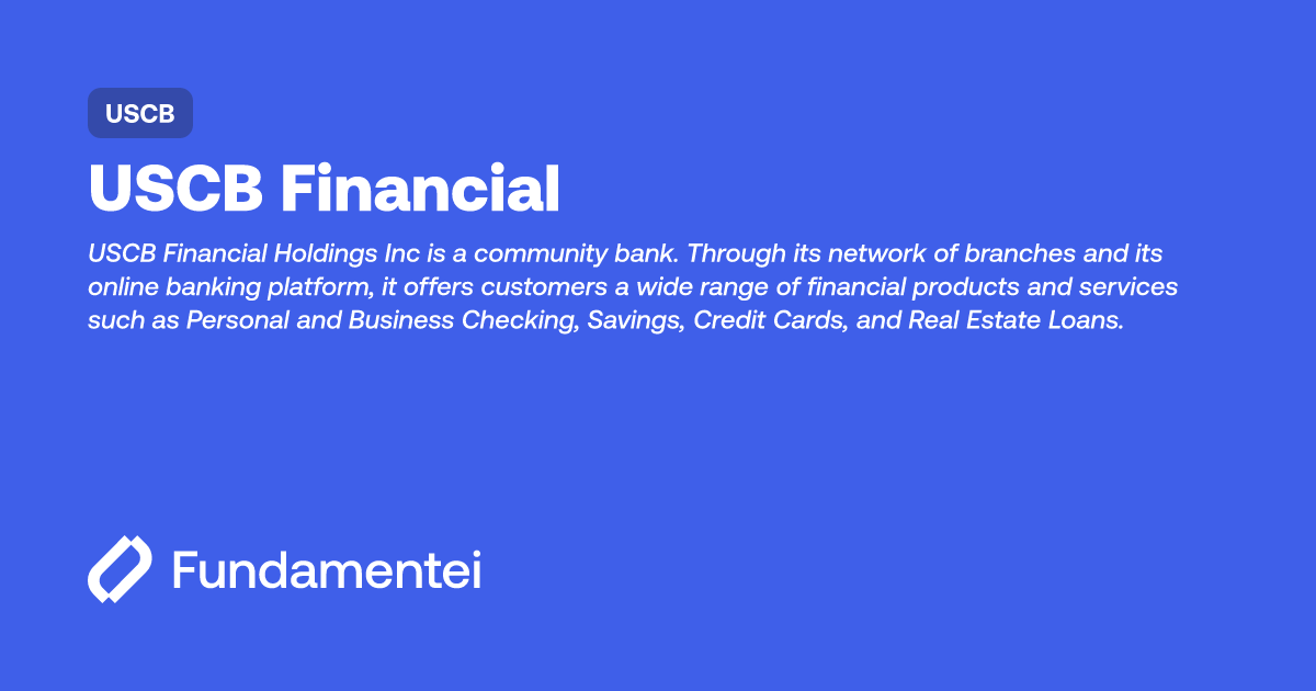 USCB - USCB Financial Holdings | Fundamentei
