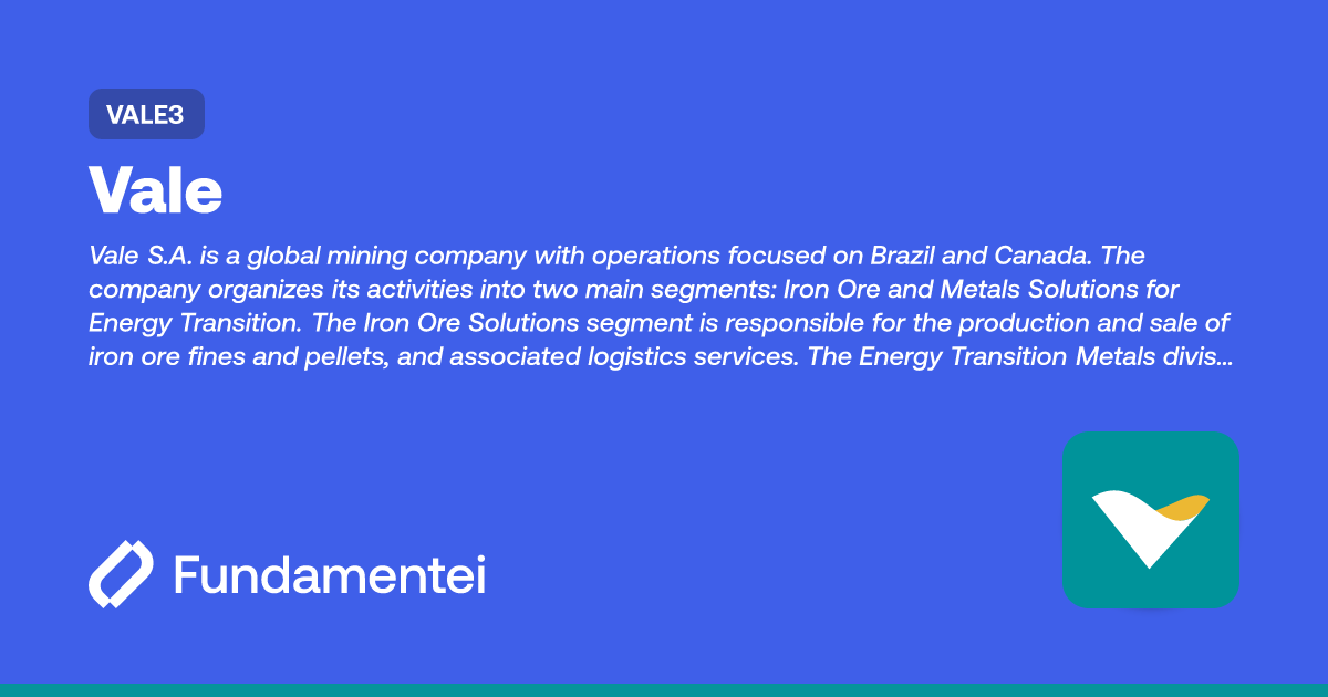 VALE3 - Valuation | Fundamentei