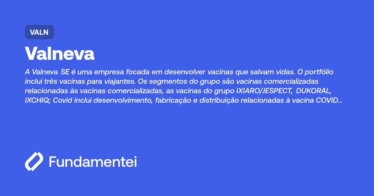 VALN - Valneva | Fundamentei