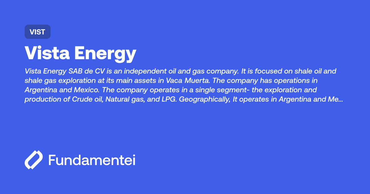 VIST - Vista Energy | Fundamentei