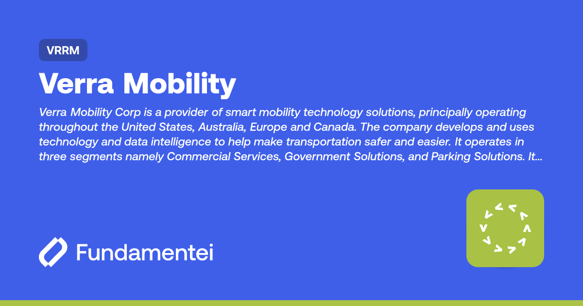 VRRM - Verra Mobility | Fundamentei