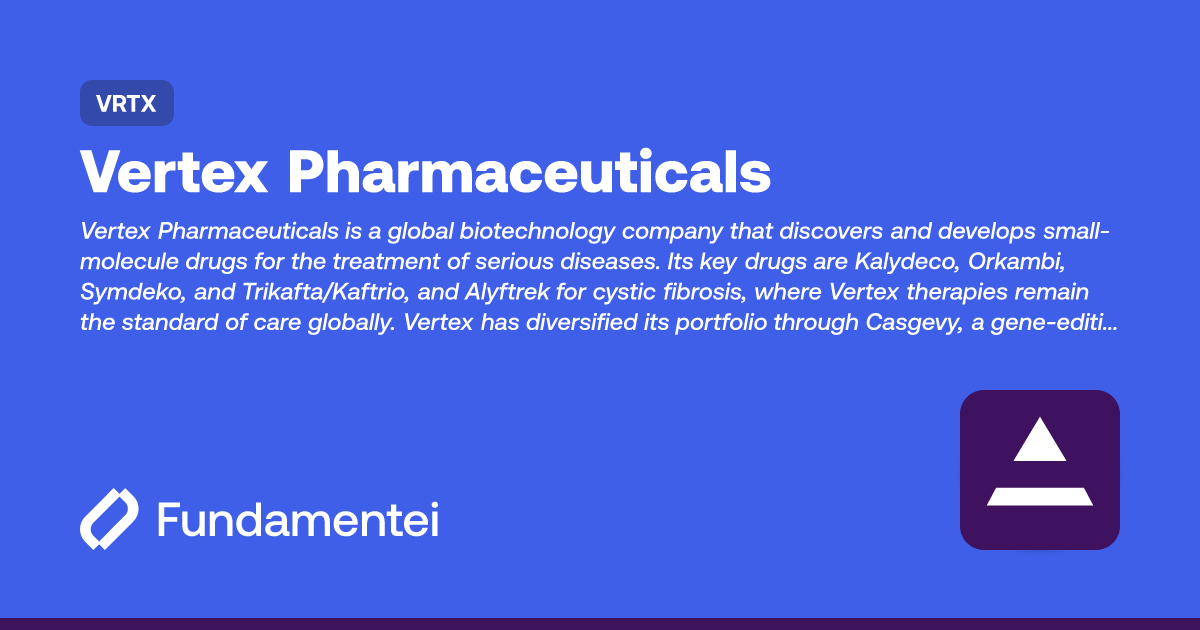 VRTX - Vertex Pharmaceuticals | KPIs | Fundamentei
