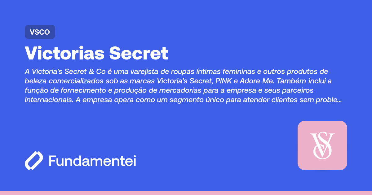 VSCO - Victoria's Secret | Fundamentei