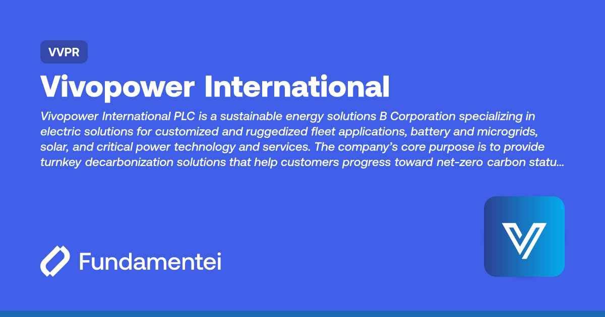 VVPR - Valuation | Fundamentei