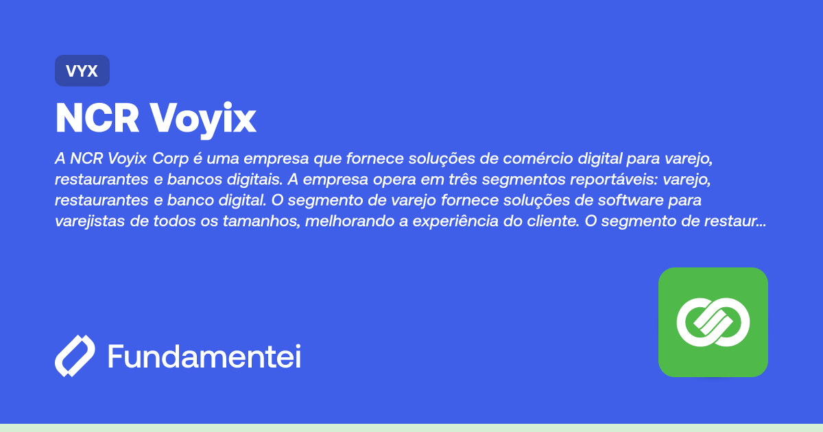 VYX - NCR Voyix | Fundamentei