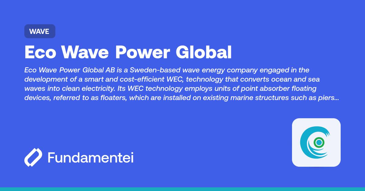 WAVE - Eco Wave Power Global | Fundamentei
