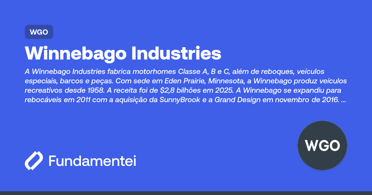 WGO - Winnebago Industries | Fundamentei