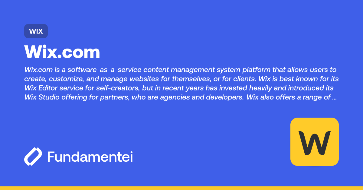 WIX - Wix.com | Dividends | Fundamentei