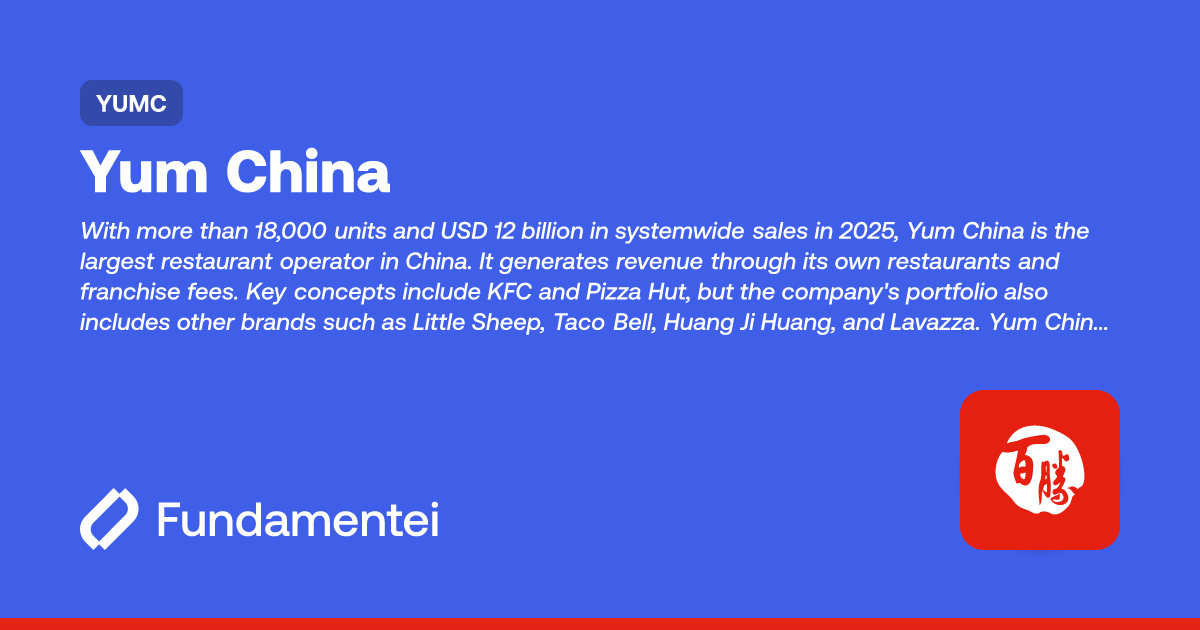 YUMC - Yum China Holdings | Fundamentei
