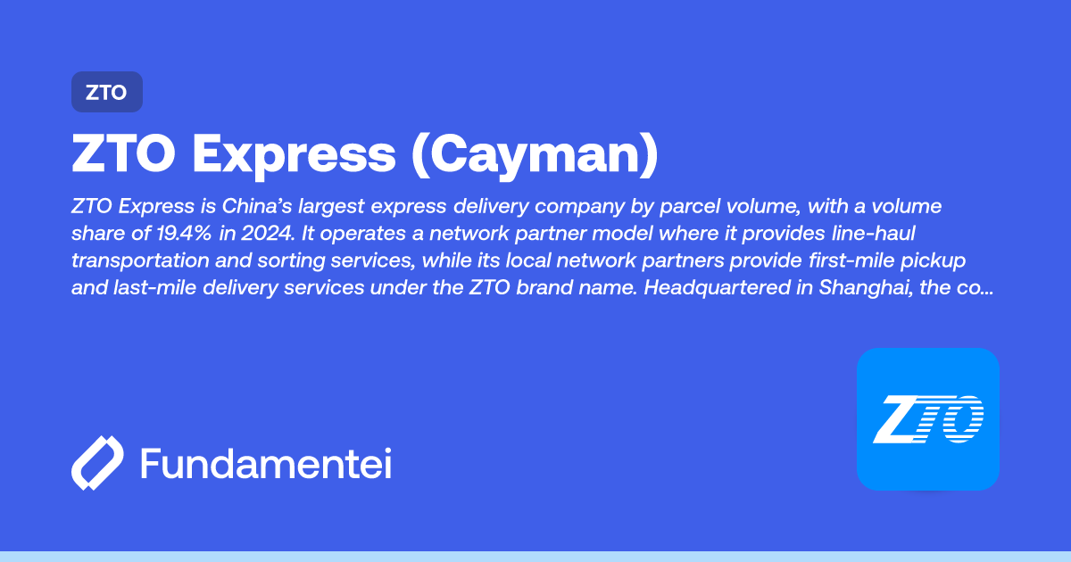 ZTO - ZTO Express (Cayman) | Fundamentei