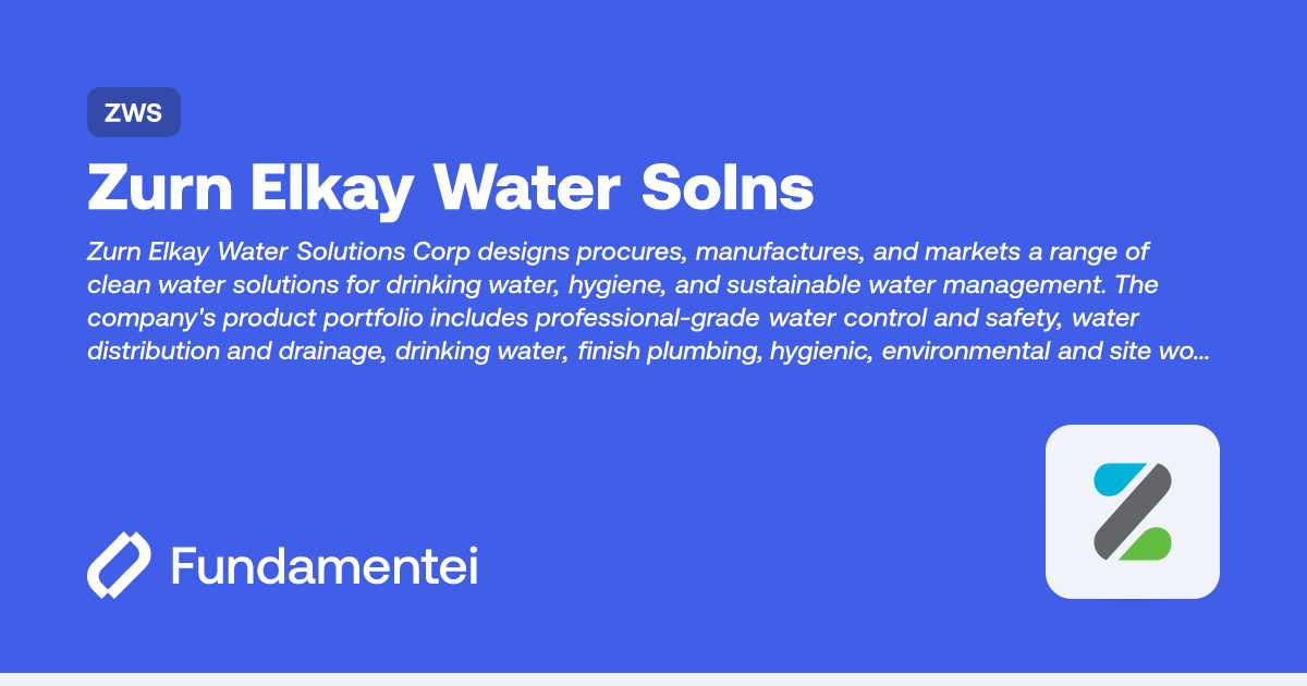 ZWS - Zurn Elkay Water | Fundamentei